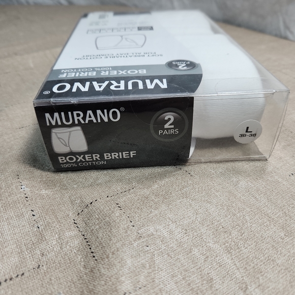 Murano | Underwear & Socks | Murano Mens Solid 2pack Cotton Boxer Brief ...